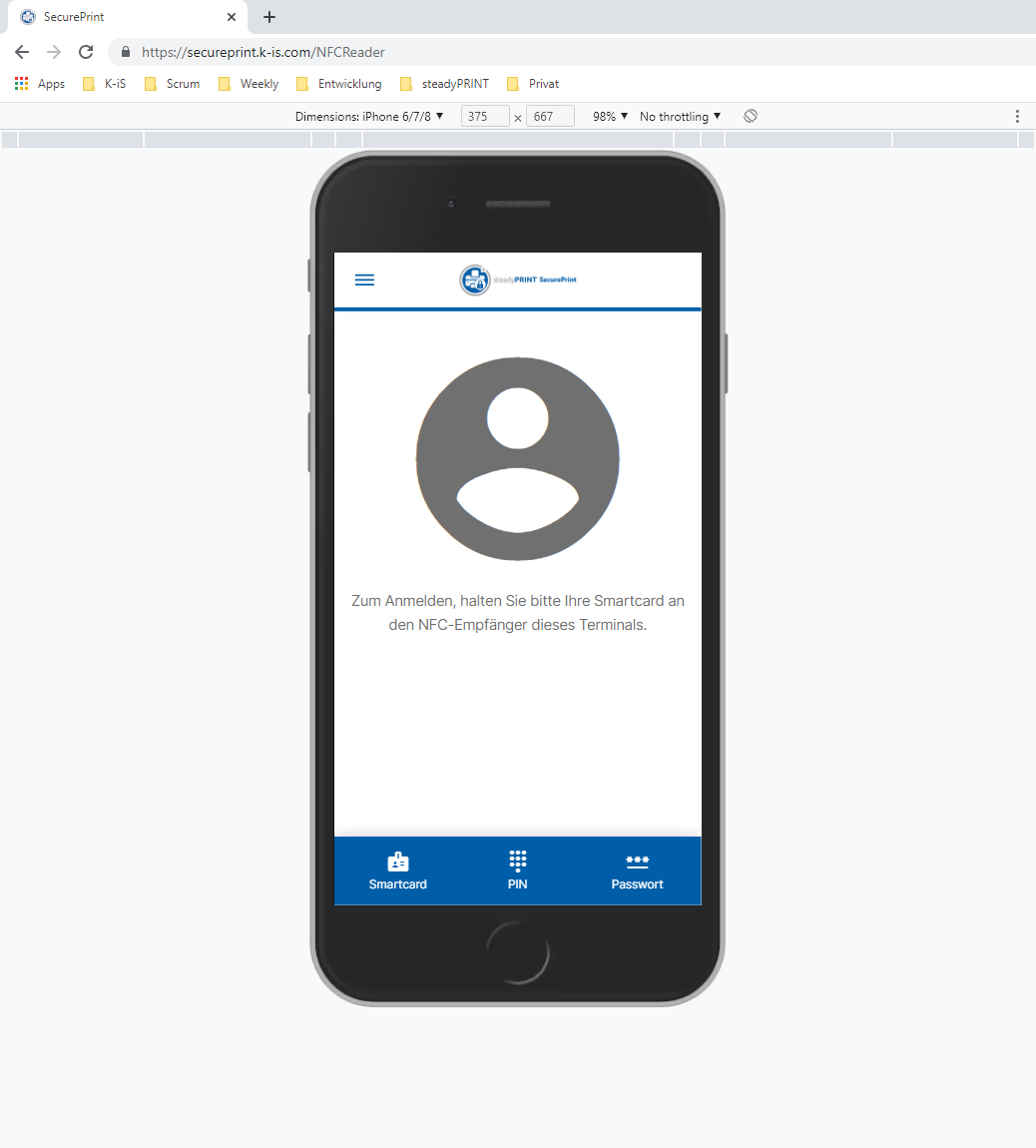 NEU_TERMINAL_Login_NFC | steadyPRINT - das Rundum-sorglos-Paket für ...